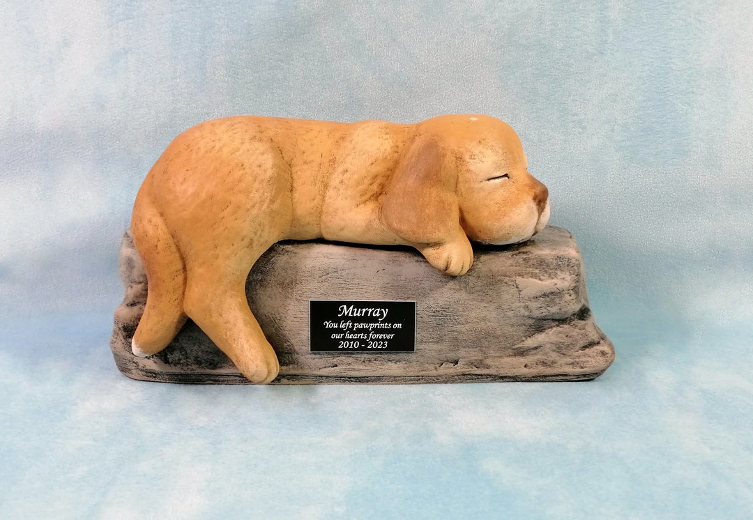 Custom Painted Dog Cremation Urn -pet Hand Made Urn - Made to Order ...