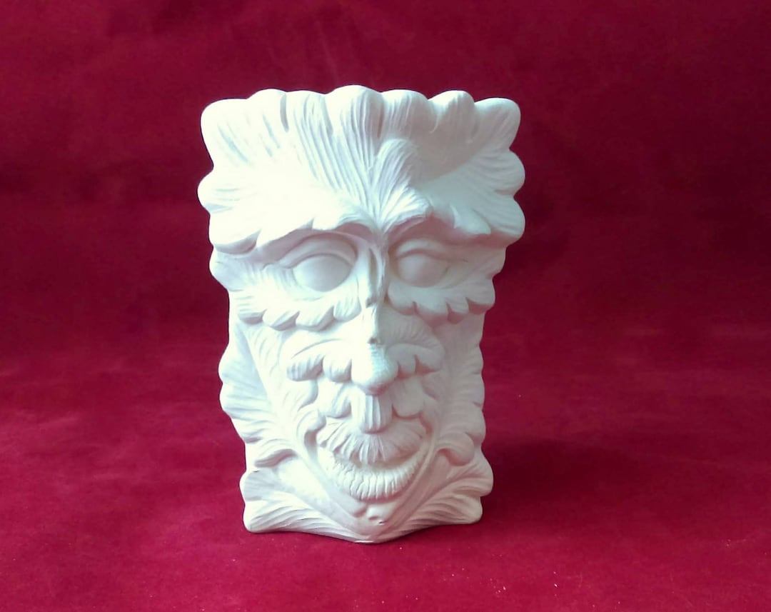 READY TO Ship-ready to Paint - Ceramic Ent Vase or Pencil Holder- 5.5 ...