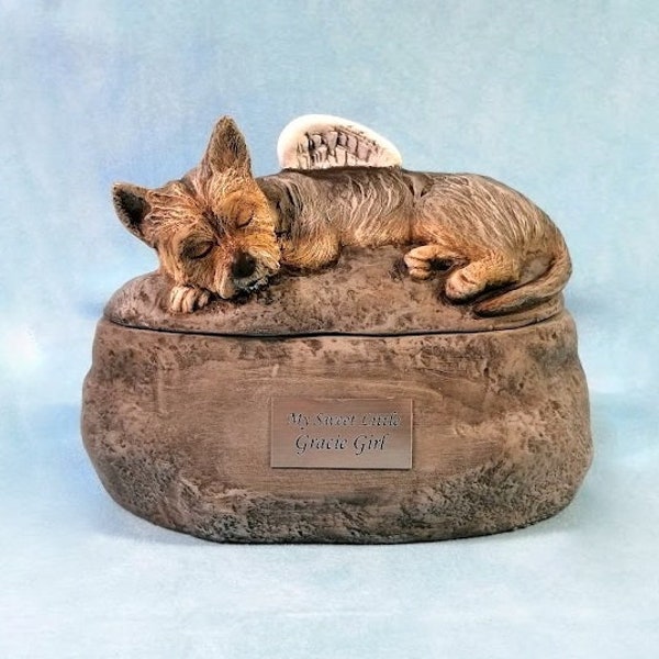 Yorkie Urn - Etsy