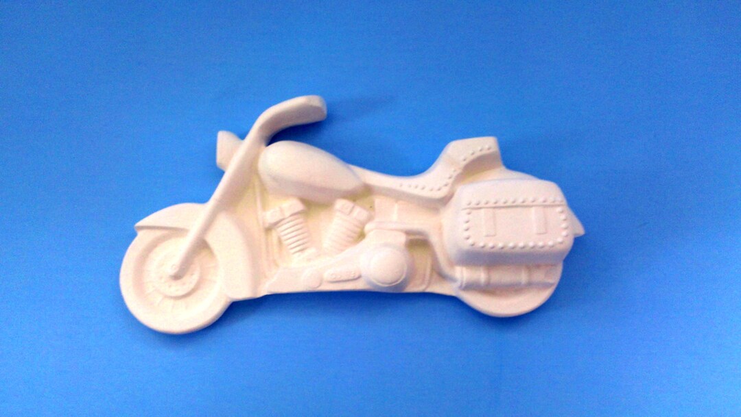 Ceramic Motorcycle Wall Plaque or Table Decoration- 9.75 Inches Long ...