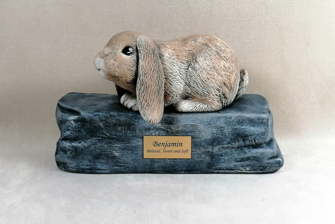 Ceramic Engraved Custom Painted Bottom Loading Lop Eared Rabbit or ...