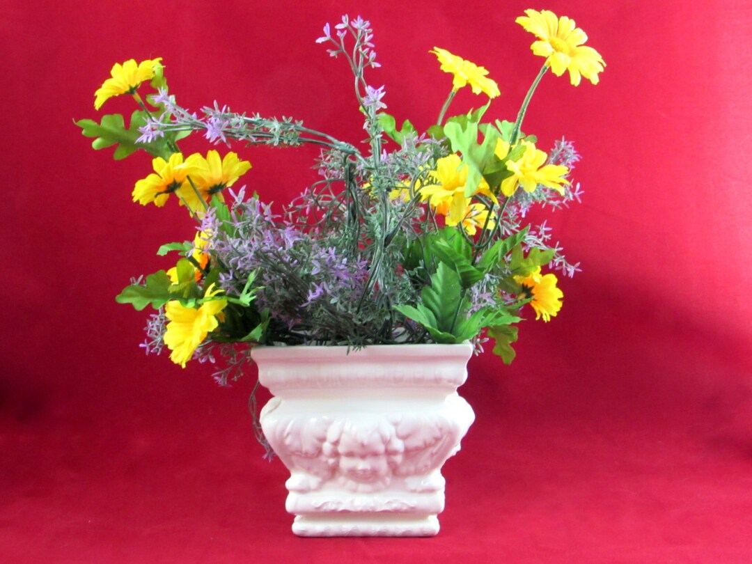 Ceramic Cherub Planter or Centerpiece - 5 Inches - Etsy