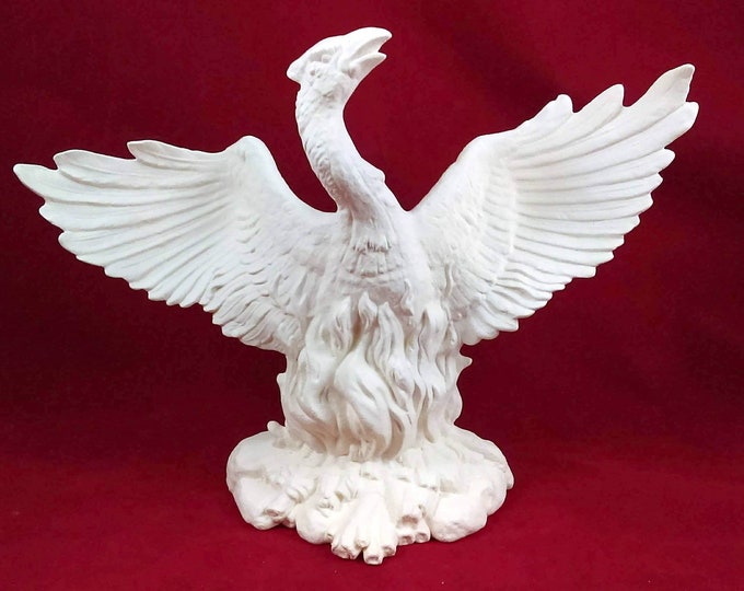 Handpainted and Handmade Ceramic Phoenix 8.25 Inches , Fantasy - Etsy