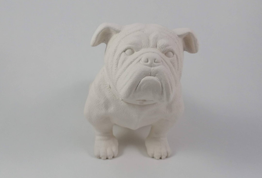 Ceramic Ready to Paint Bulldog -6 Inches High, DIY, Decor - Etsy