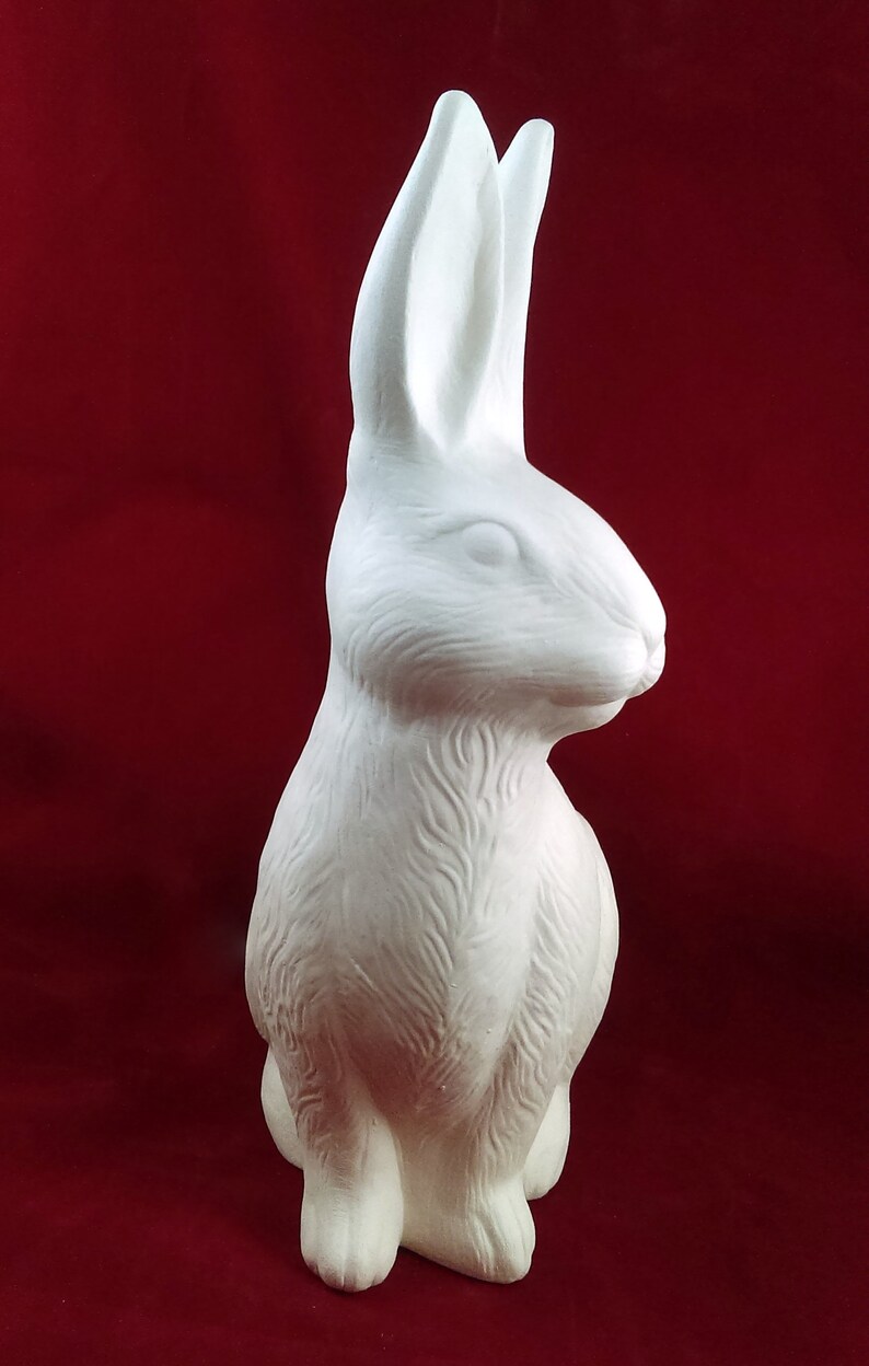 Ready to Paint Large Ceramic Bunny for the Garden 14 - Etsy