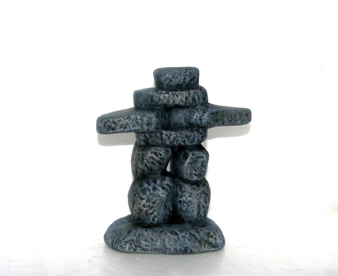 Ceramic Painted Inukshuk 7.5 Inches hand Made Canada - Etsy