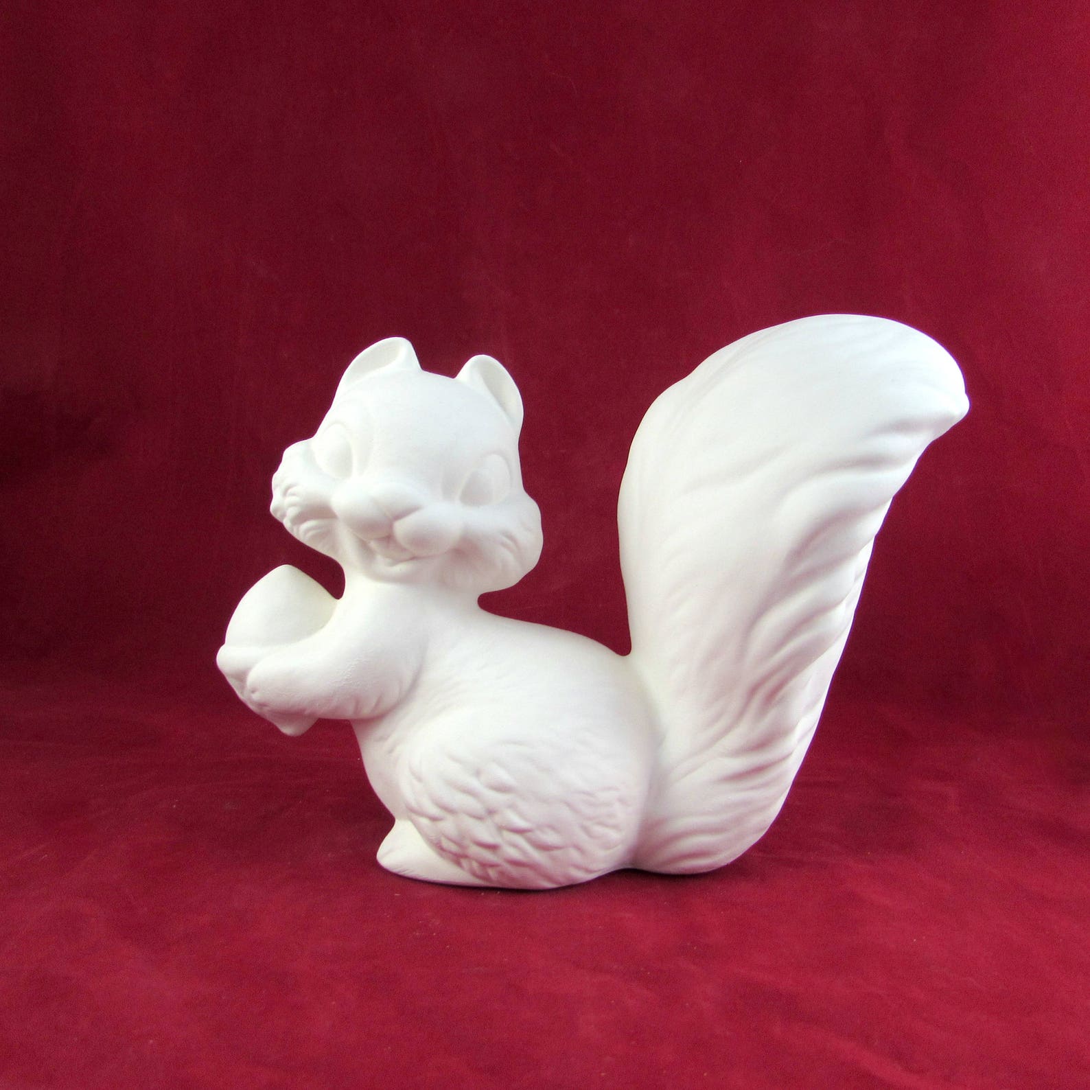 Ceramic Ready to Paint Cute Squirrel With an Acorn 7 Inches - Etsy