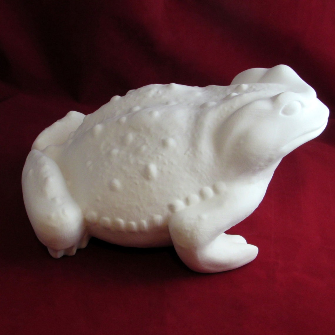 Jumbo Ceramic Ready to Paint Garden Frog - Bisque Frog - 14 Inches - Etsy