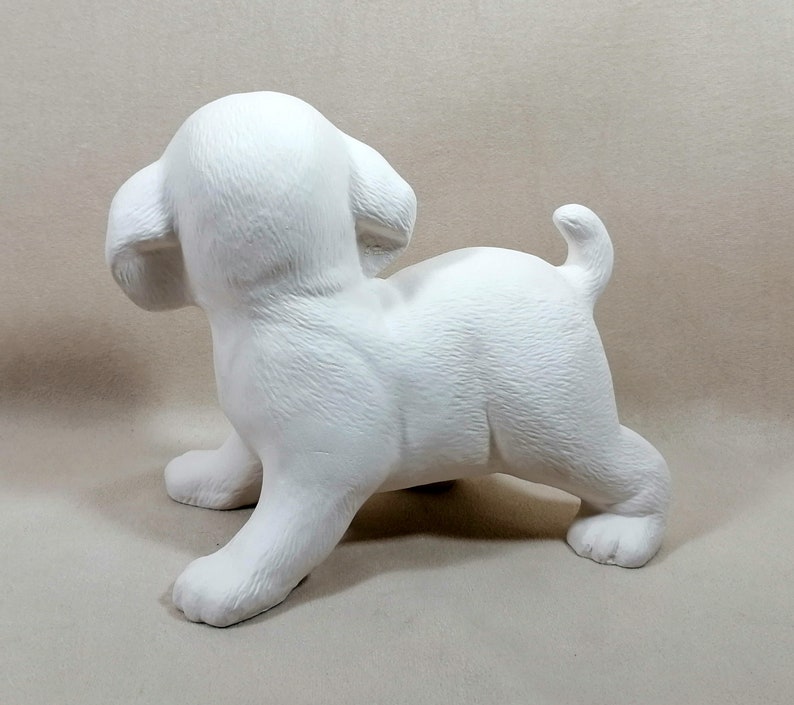 Ceramic Ready to Paint Standing Puppy - Handmade, Ceramic Bisque-diy - Etsy