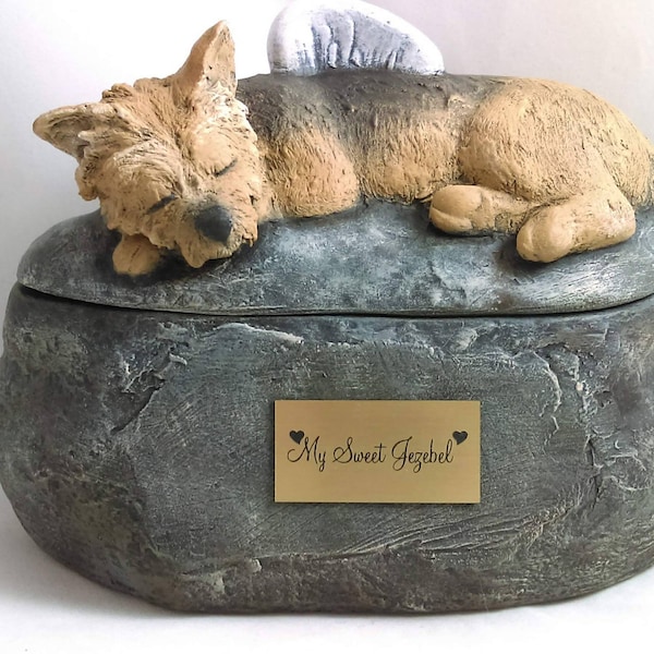 Yorkie Urn - Etsy