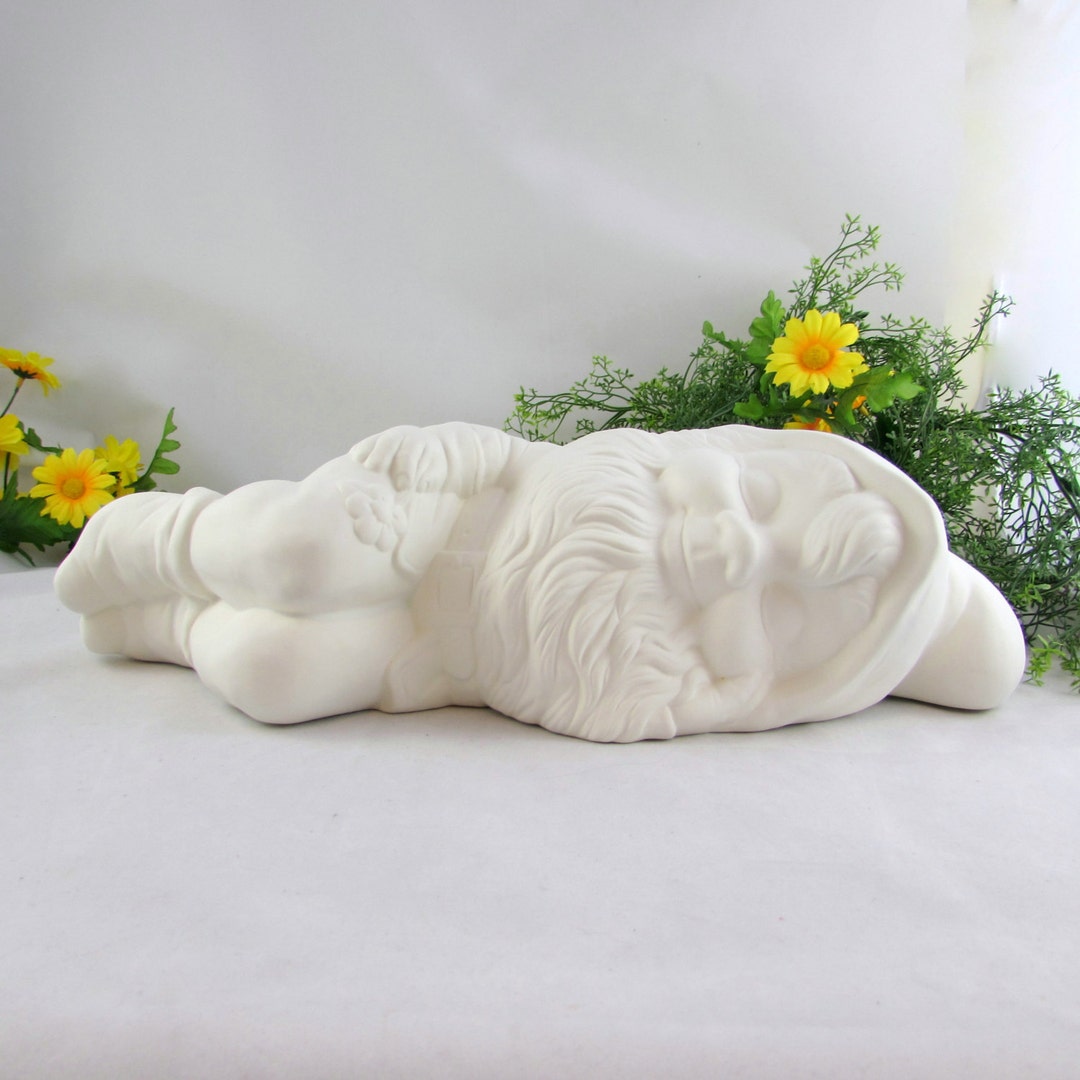 READY TO Ship-ceramic Ready to Paint Vintage Style Lying Down on Side ...