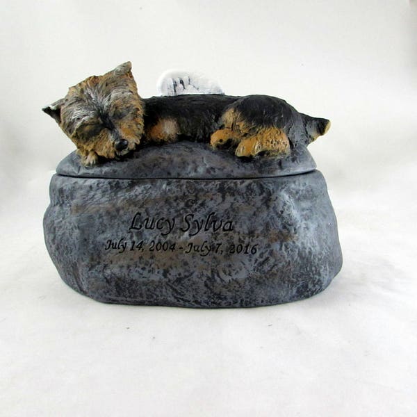 Yorkie Urn - Etsy