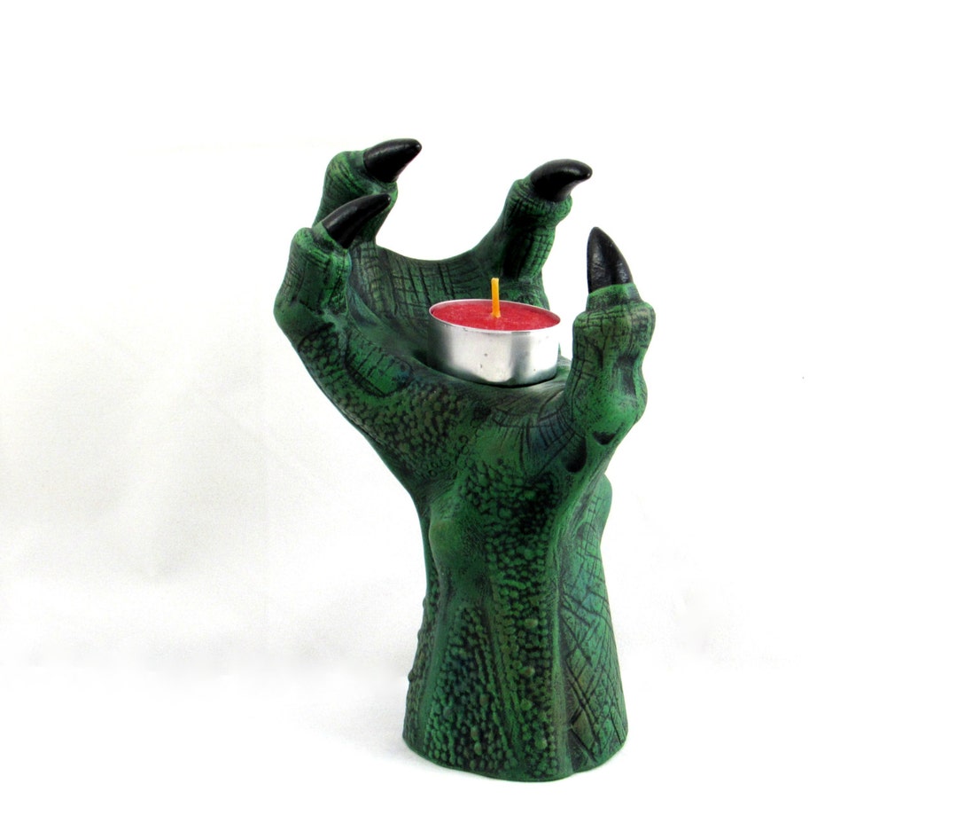 Ceramic Dragon Claw Candle and Crystal Holder - 7 Inches - Etsy