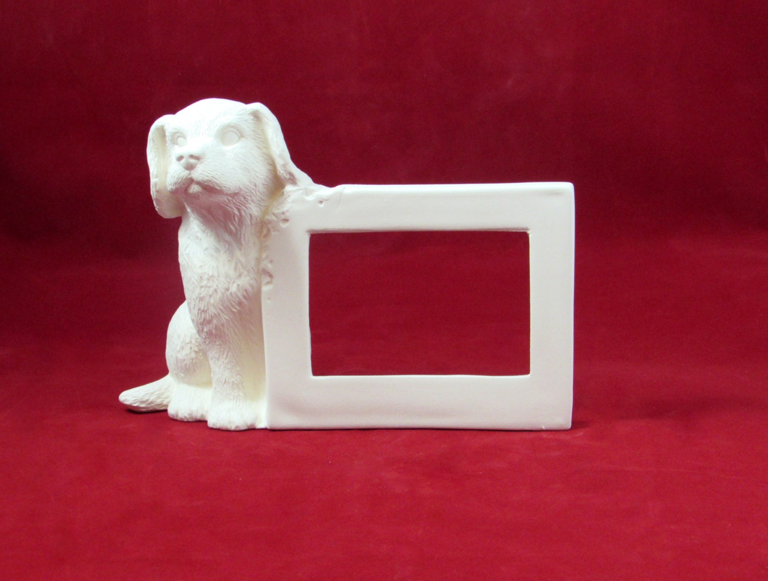Ceramic Ready to Paint Dog Picture Frame Handmade Ceramic | Etsy