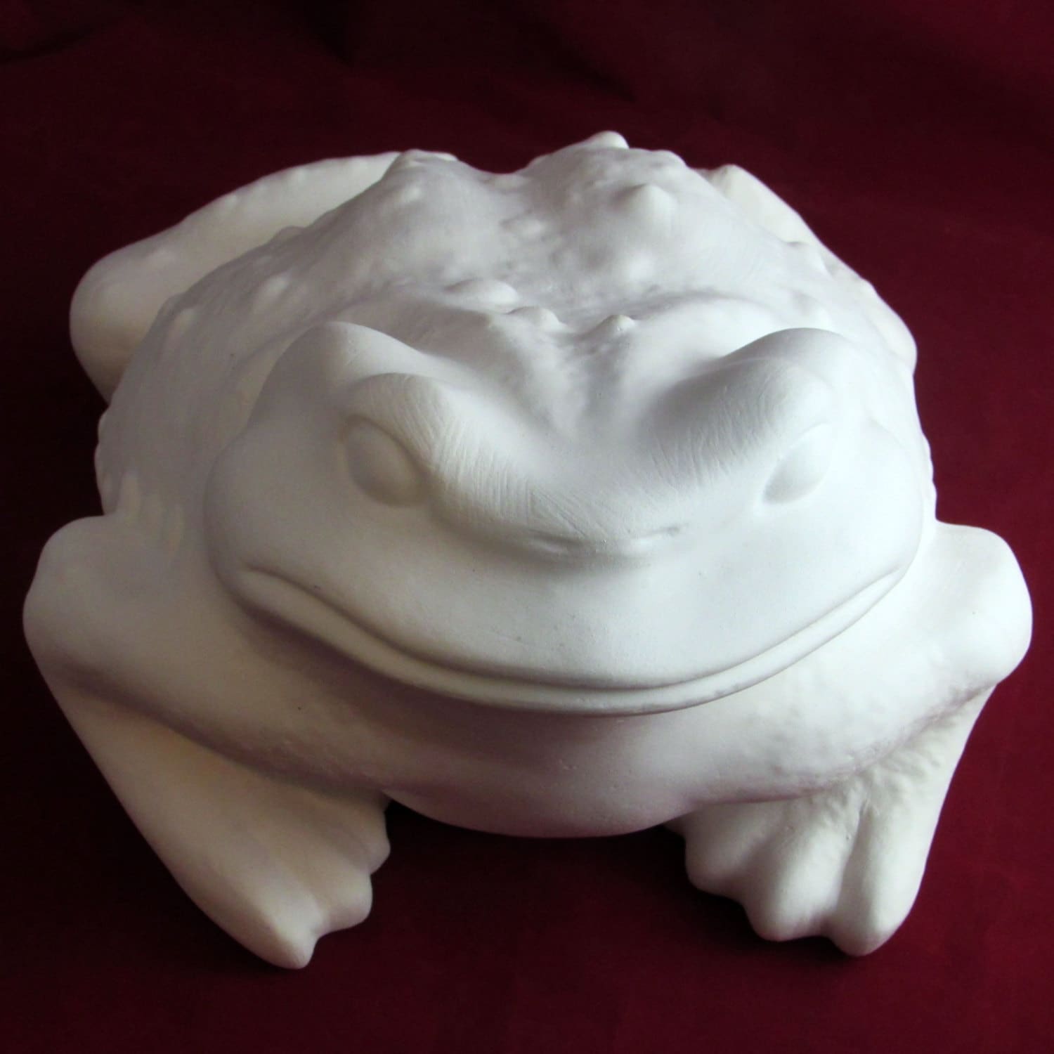 Jumbo Ceramic Ready to Paint Garden Frog - Bisque Frog - 14 Inches - Etsy