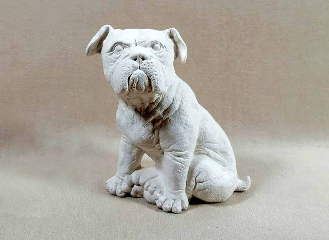 Ceramic Ready to Paint Bulldog -5 3/4 Inches High, DIY, Decor - Etsy