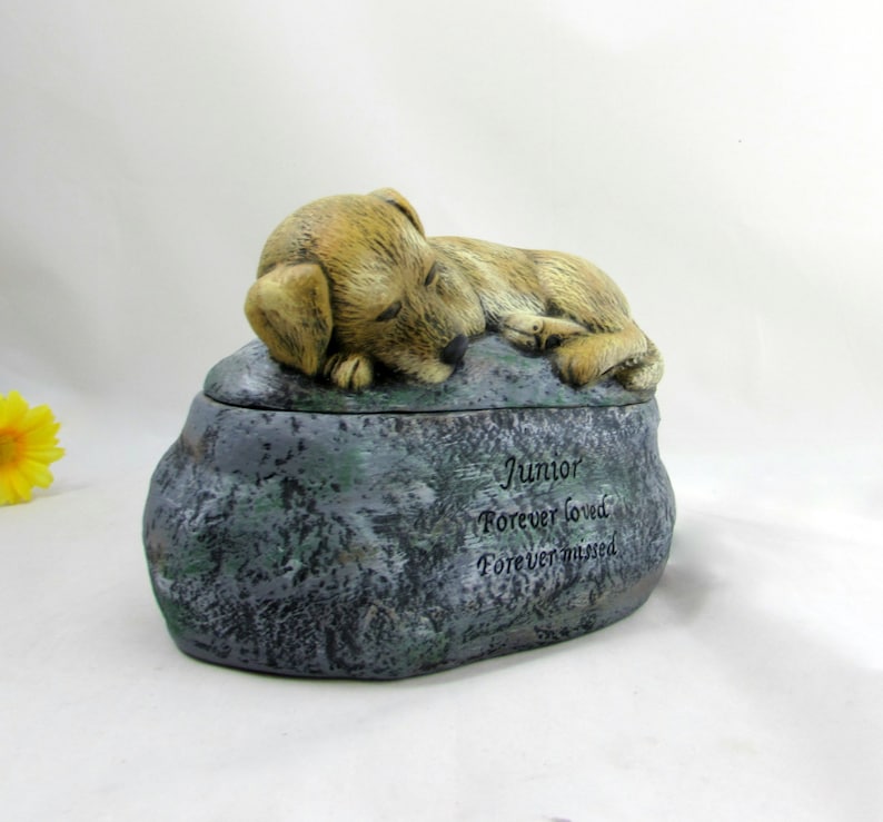 Ceramic Painted Golden Labrador or Retriever Dog Cremation Urn -pet ...
