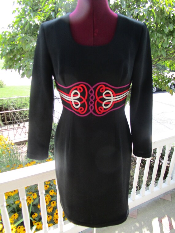 Vintage "Monique of Paris" Classic Black Dress - Gem