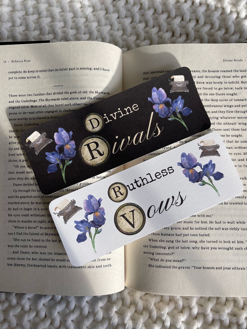 Divine Rivals / Ruthless Vows Paper Bookmarks - Etsy