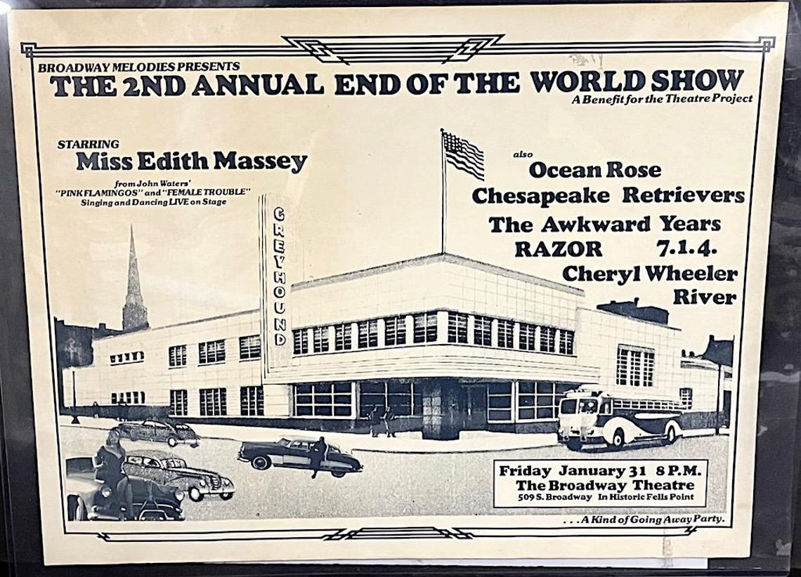 Original Poster Edith Massey Poster for 2nd Annual End of the World ...