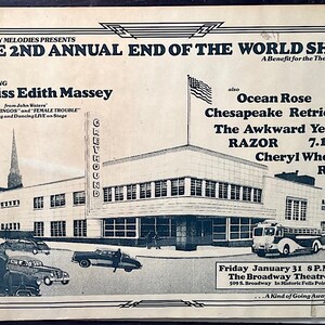 Original Poster Edith Massey Poster for 2nd Annual End of the World ...