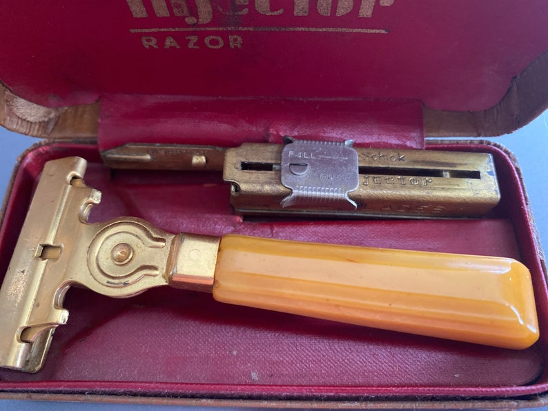 Vintage Shick Injector Razor Butterscotch Bakelite Handle - Etsy