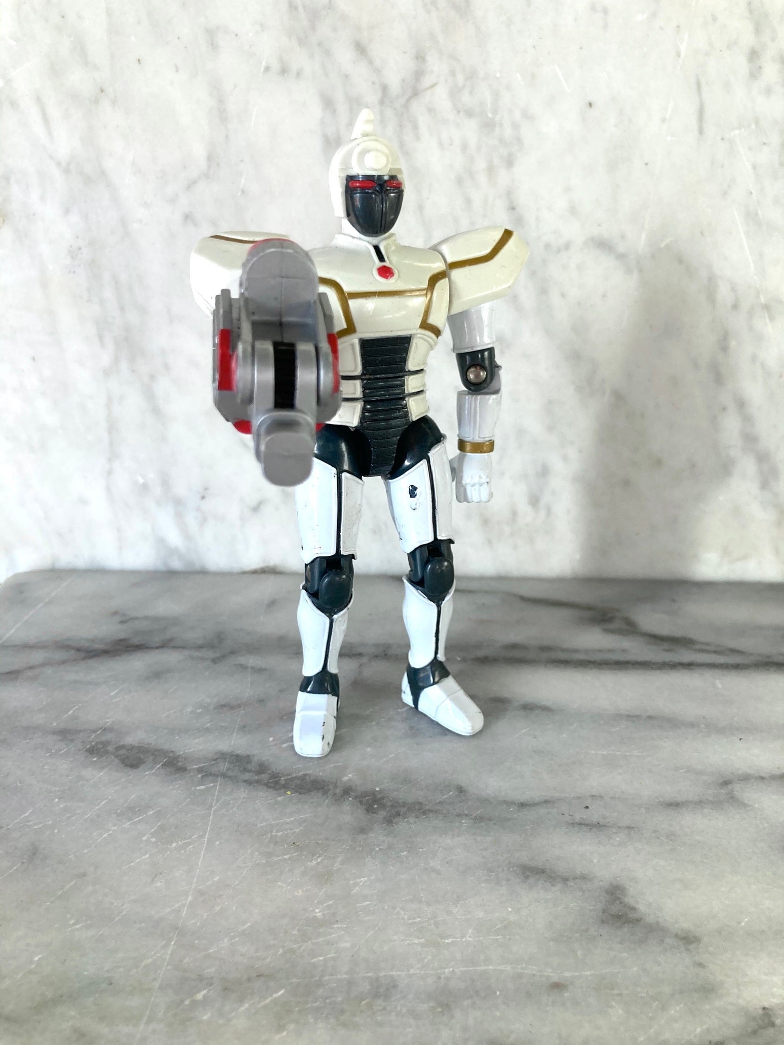 90s Bandai White Blaster Beetleborgs Action Figure - Etsy