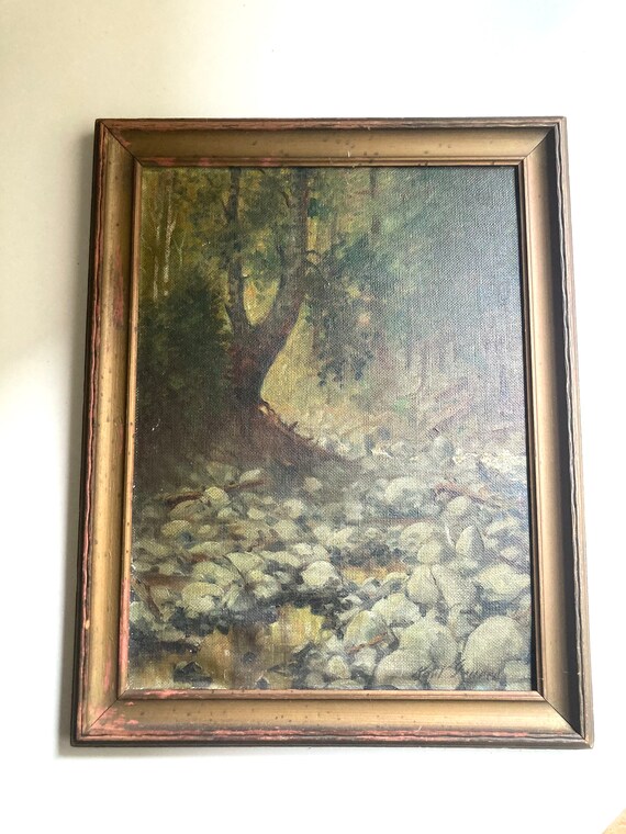 Antique 1930 Painting of Macleay Park by Karl Feurer in - Etsy