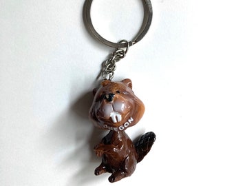 Beaver Keychain - Etsy