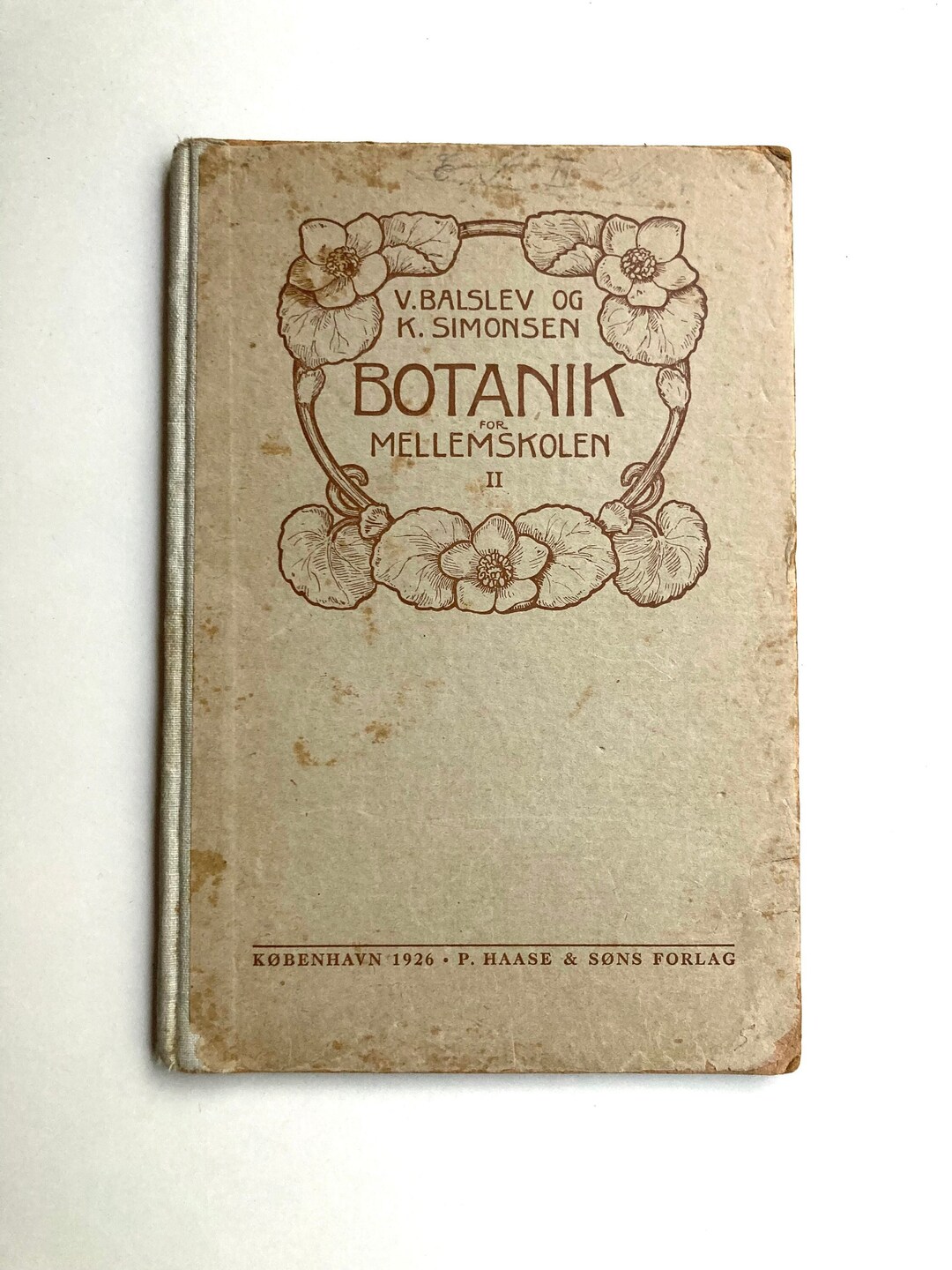Antique Illustrated Danish Botany Book for Middle School Botanik for ...