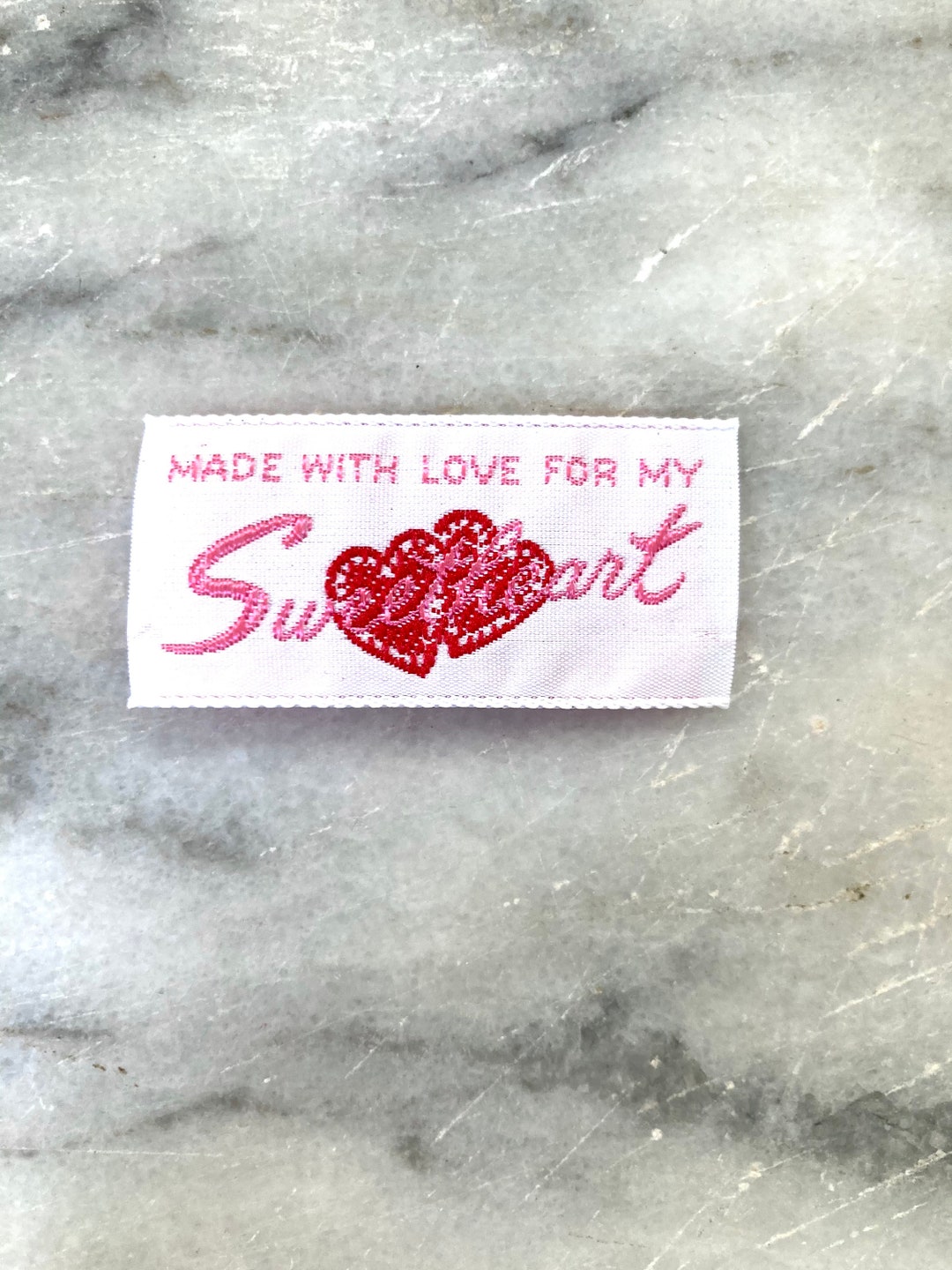 Vintage made With Love for My Sweetheart Sew-in Label - Etsy