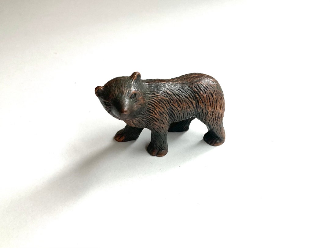 Vintage Cast Metal Bear With One Foot That is Threaded for a Screw - Etsy