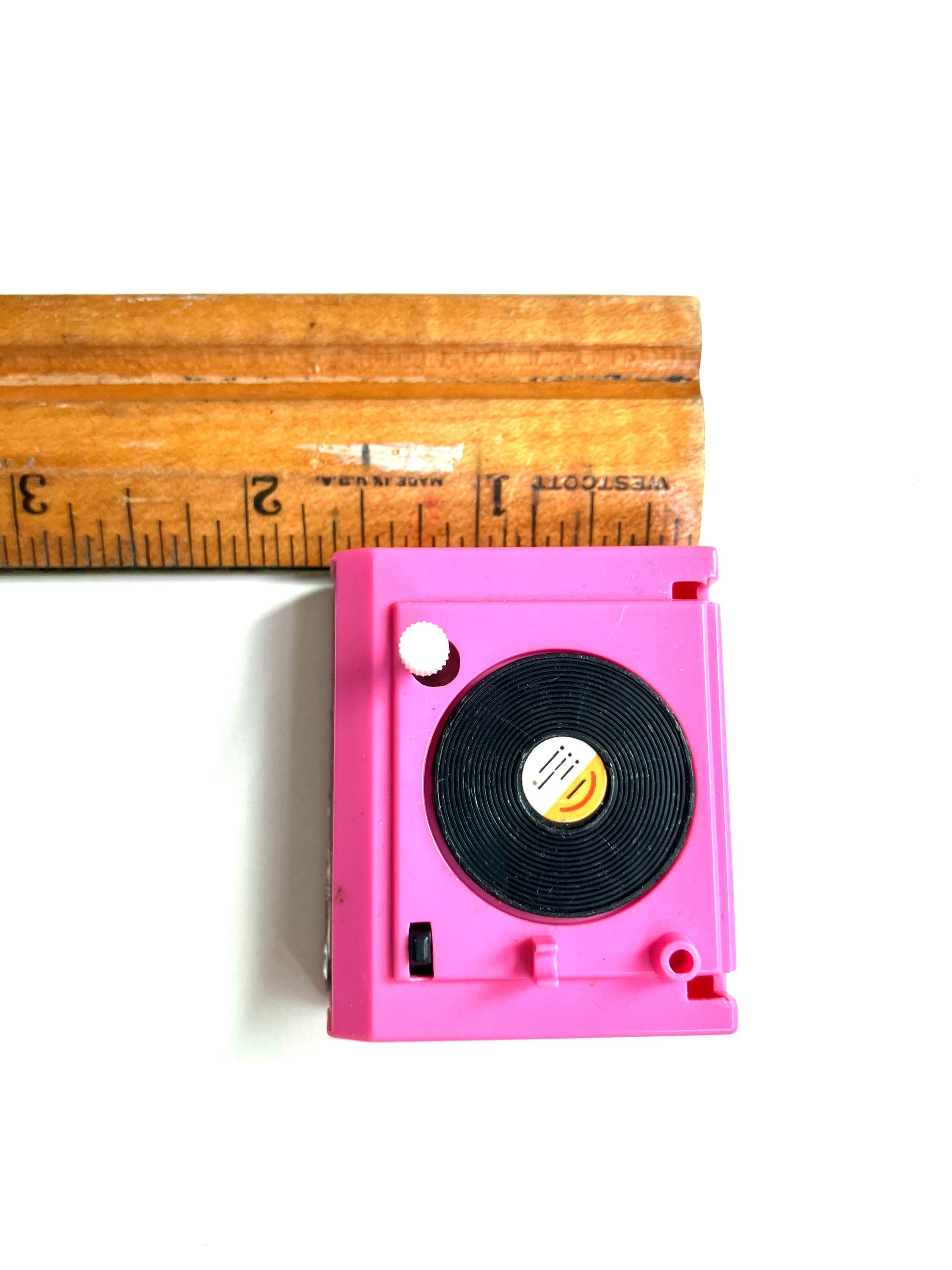 Vintage Pink Barbie-sized Dollhouse Vinyl Record Player Wind-up Toy - Etsy
