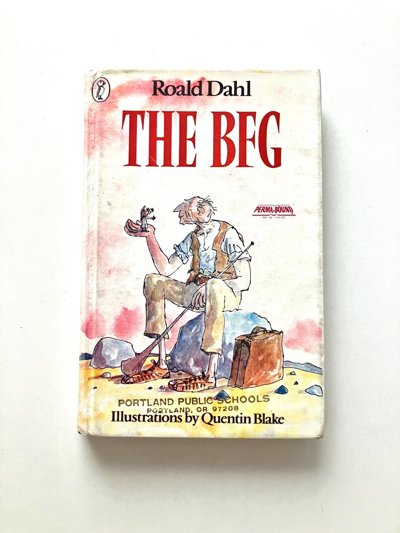 Vintage the Bfg Byroald Dahl Library Binding Hardback First Edition - Etsy