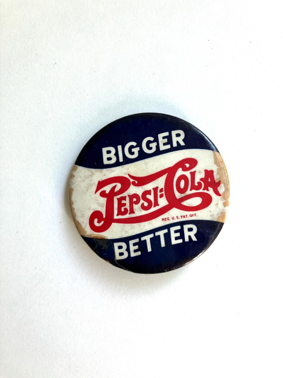 Vintage Bigger Better Pepsi-cola Pin Back Button - Etsy