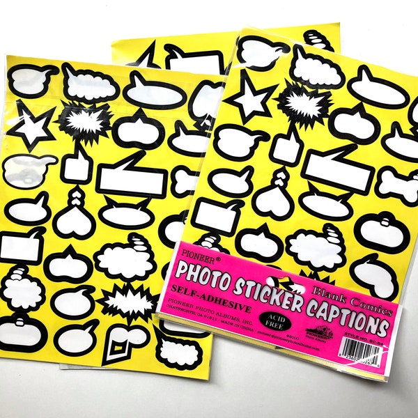 Text Bubble Stickers - Etsy