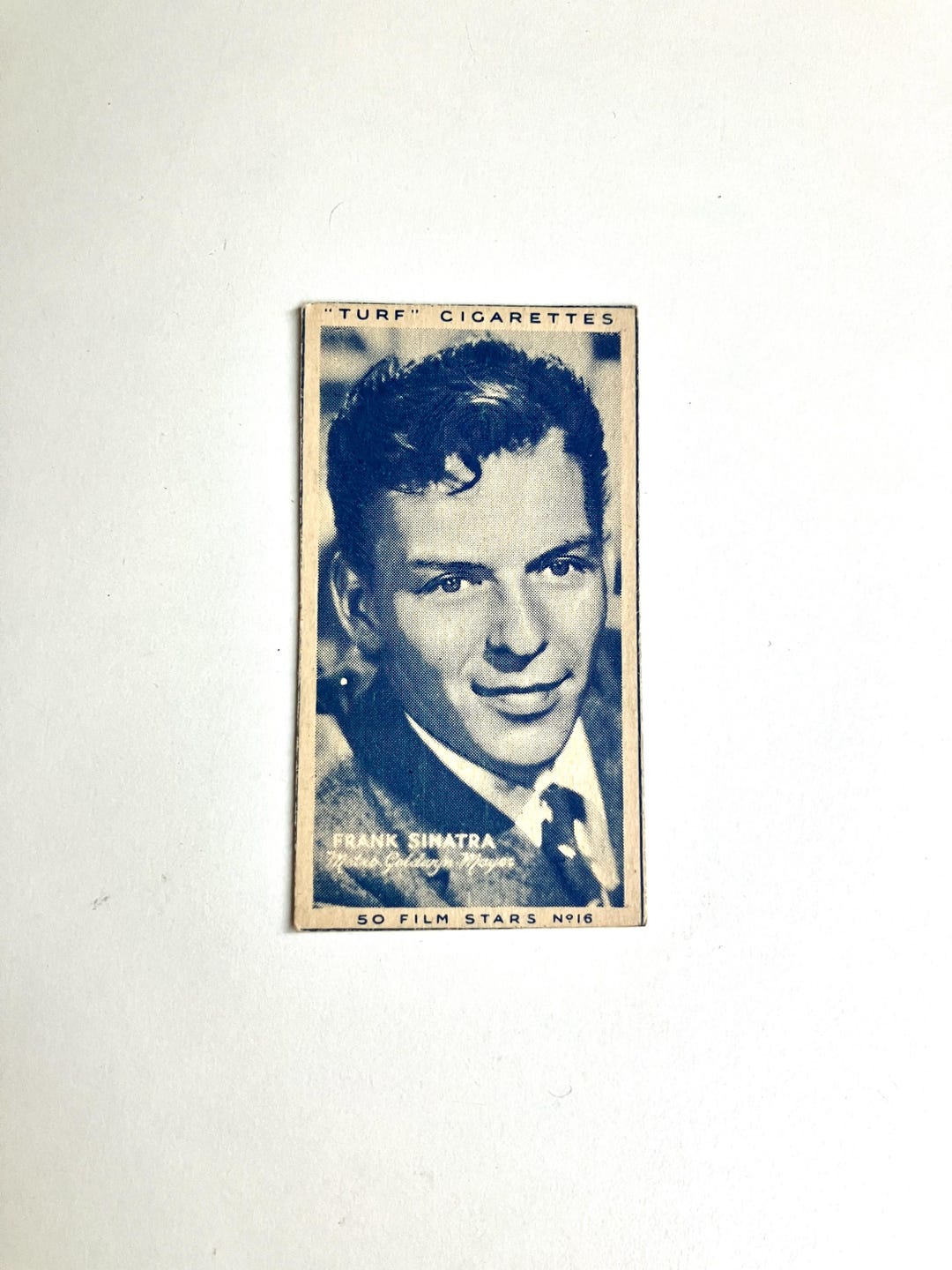Vintage Turf Cigarettes Frank Sinatra Card 50 Film Stars No. 16 Tobacco ...