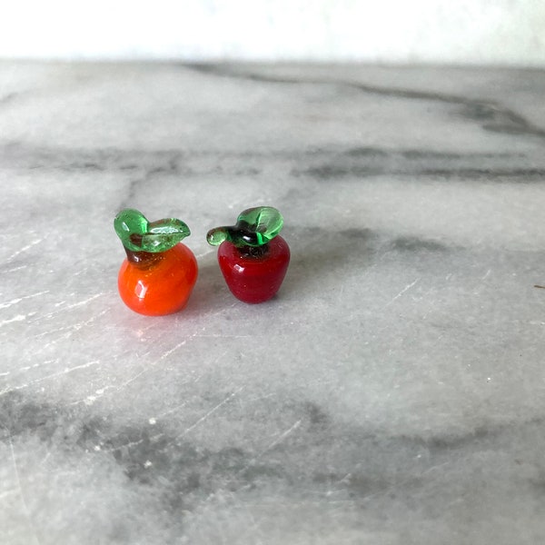 Vintage Glass Apples - Etsy
