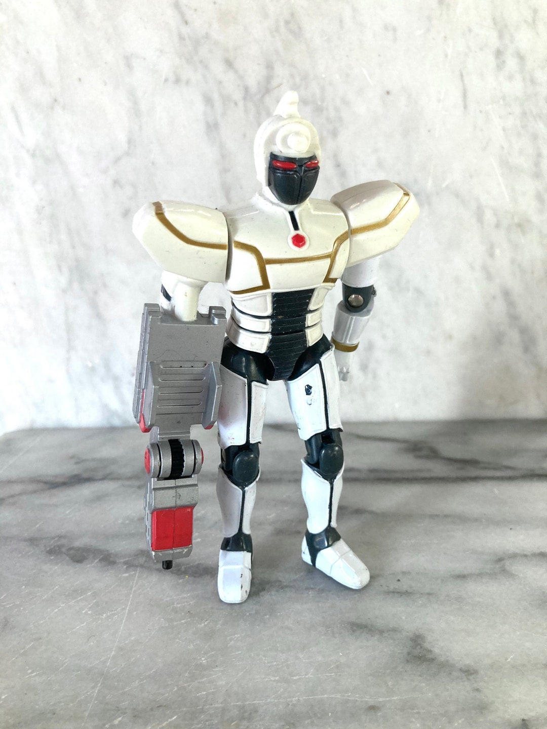90s Bandai White Blaster Beetleborgs Action Figure - Etsy