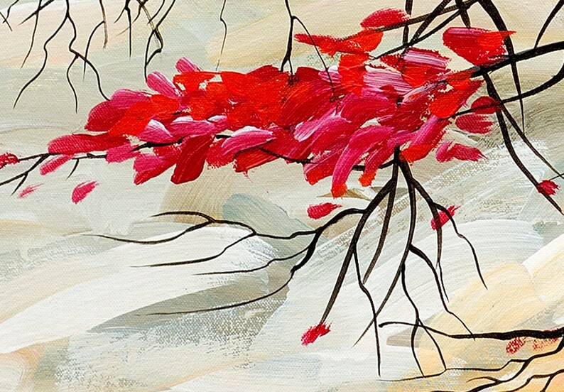 SALE Tree painting Acrylic Abstract Large Painting Tree Wall | Etsy