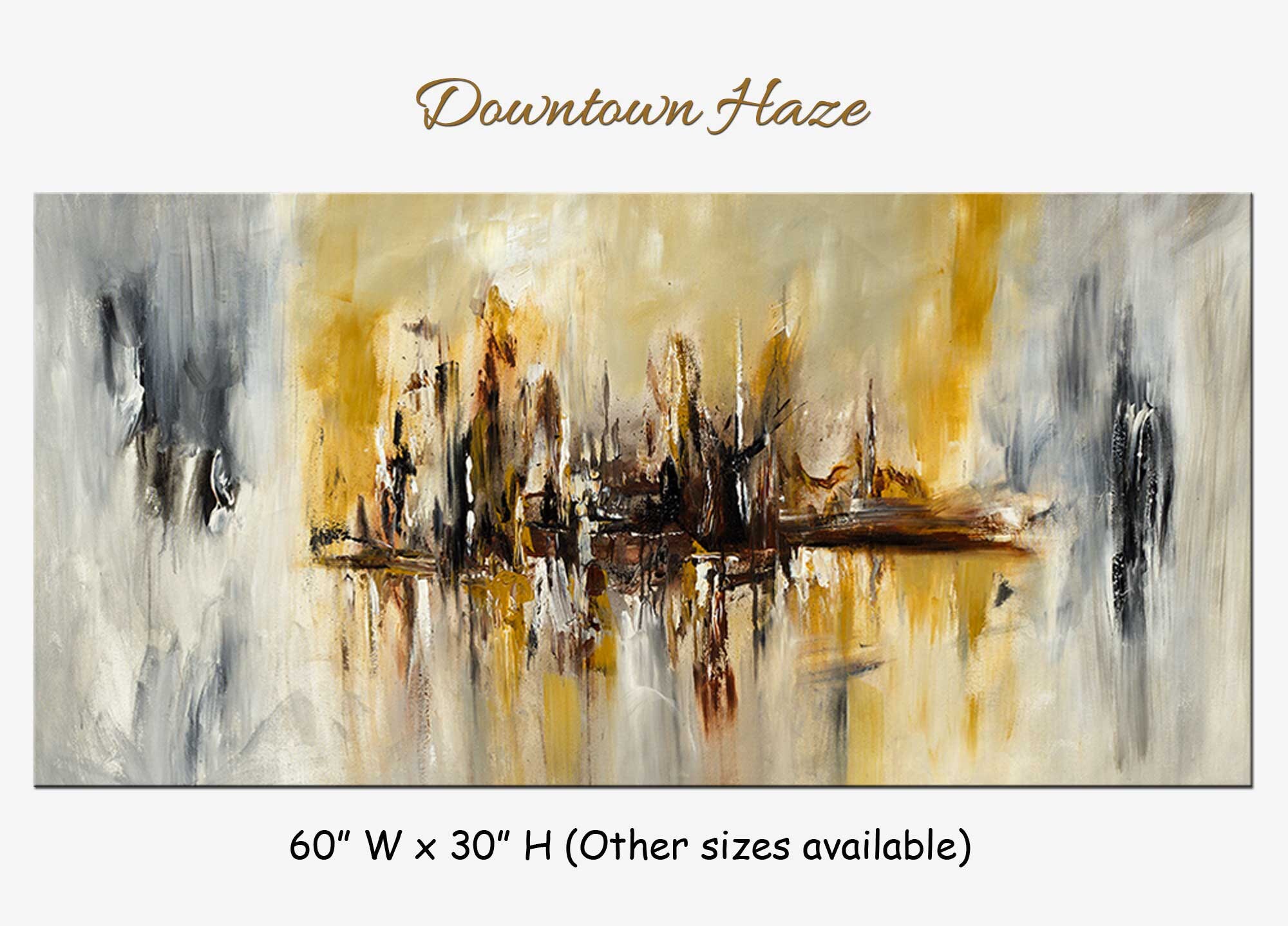 Yellow Abstract Paintings