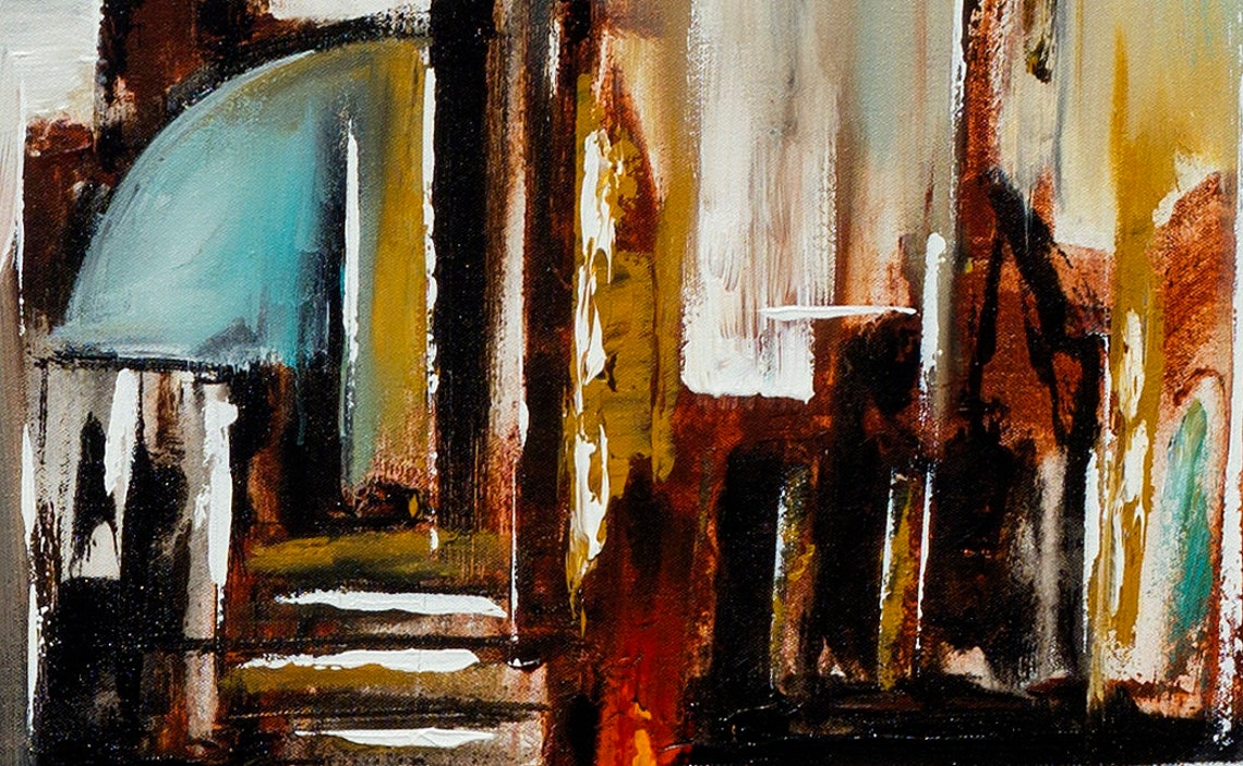 Abstract Painting Pastelic Background Abstract Art Blue - Etsy