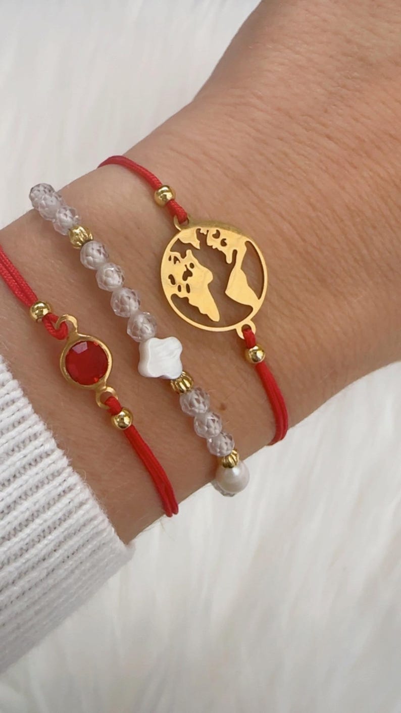 Traveller Earth World Map Bracelet - Etsy