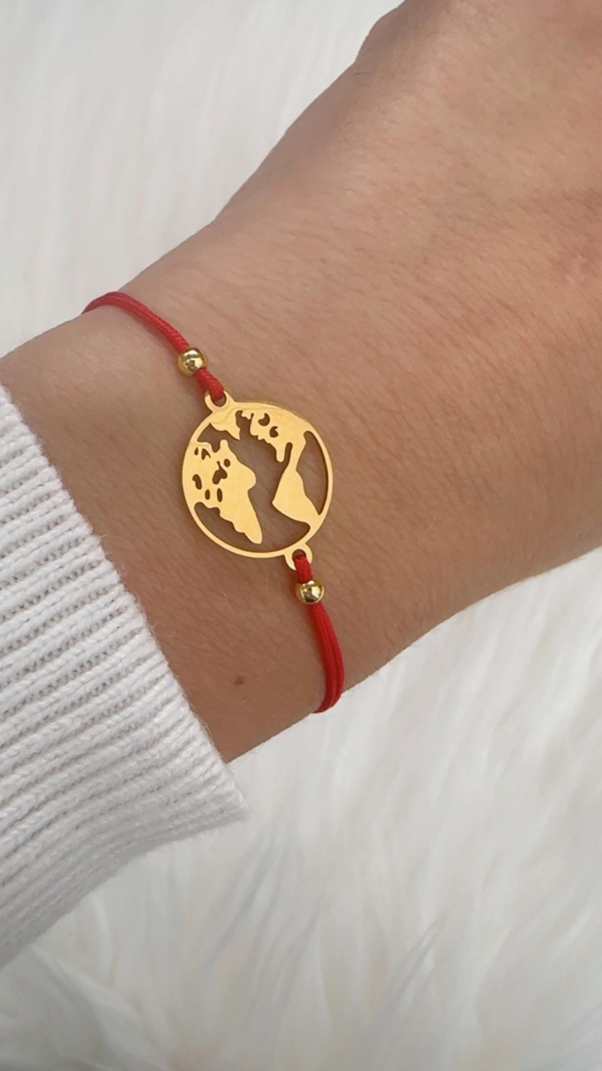 Traveller Earth World Map Bracelet - Etsy