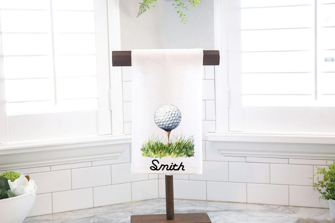 Personalized Augusta Golf Flour Sack Tea Towel - Hostess Gift ...