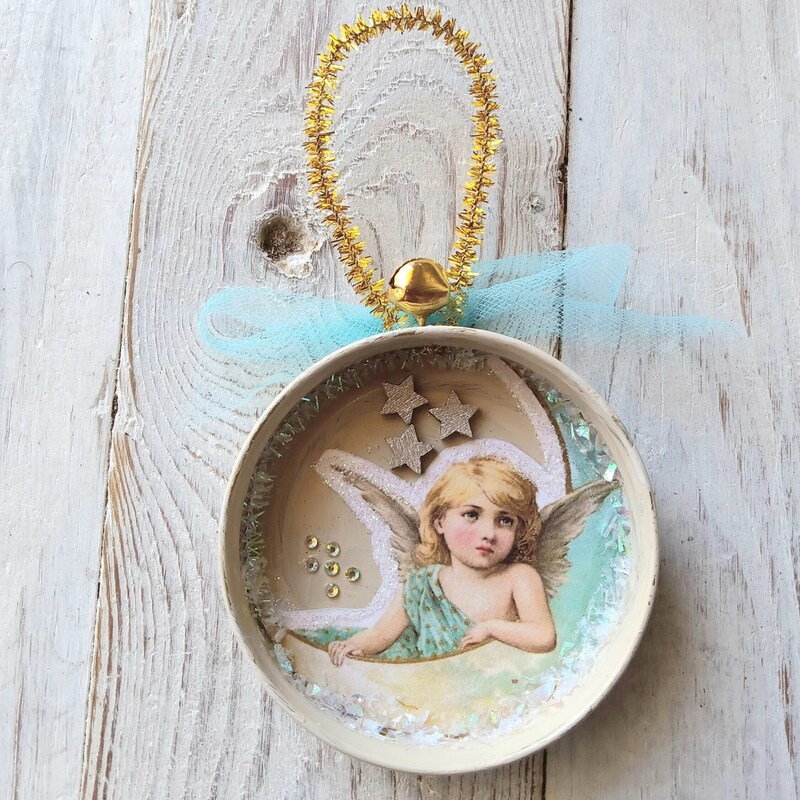 Mason Jar Lid Ornaments - Etsy