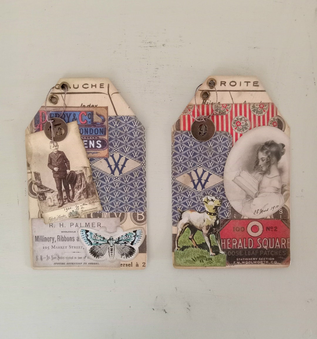 Handmade Junk Journal Tags - Etsy
