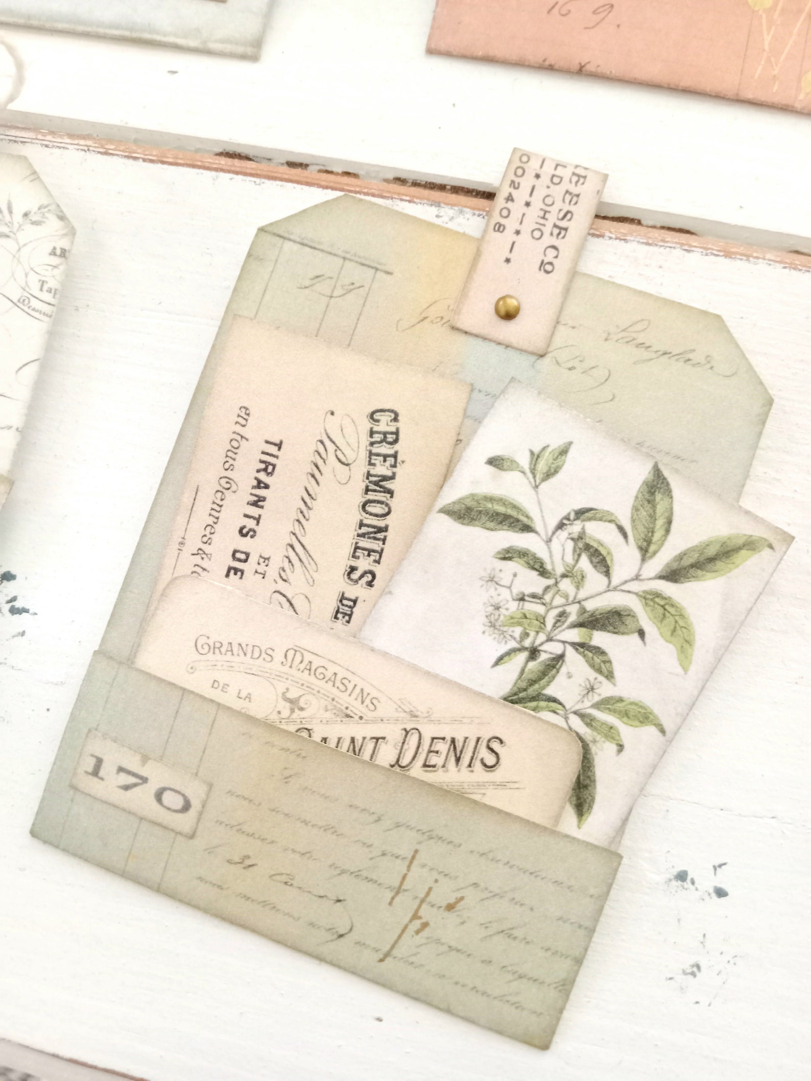 Handmade Journal Pocket Tags - Etsy