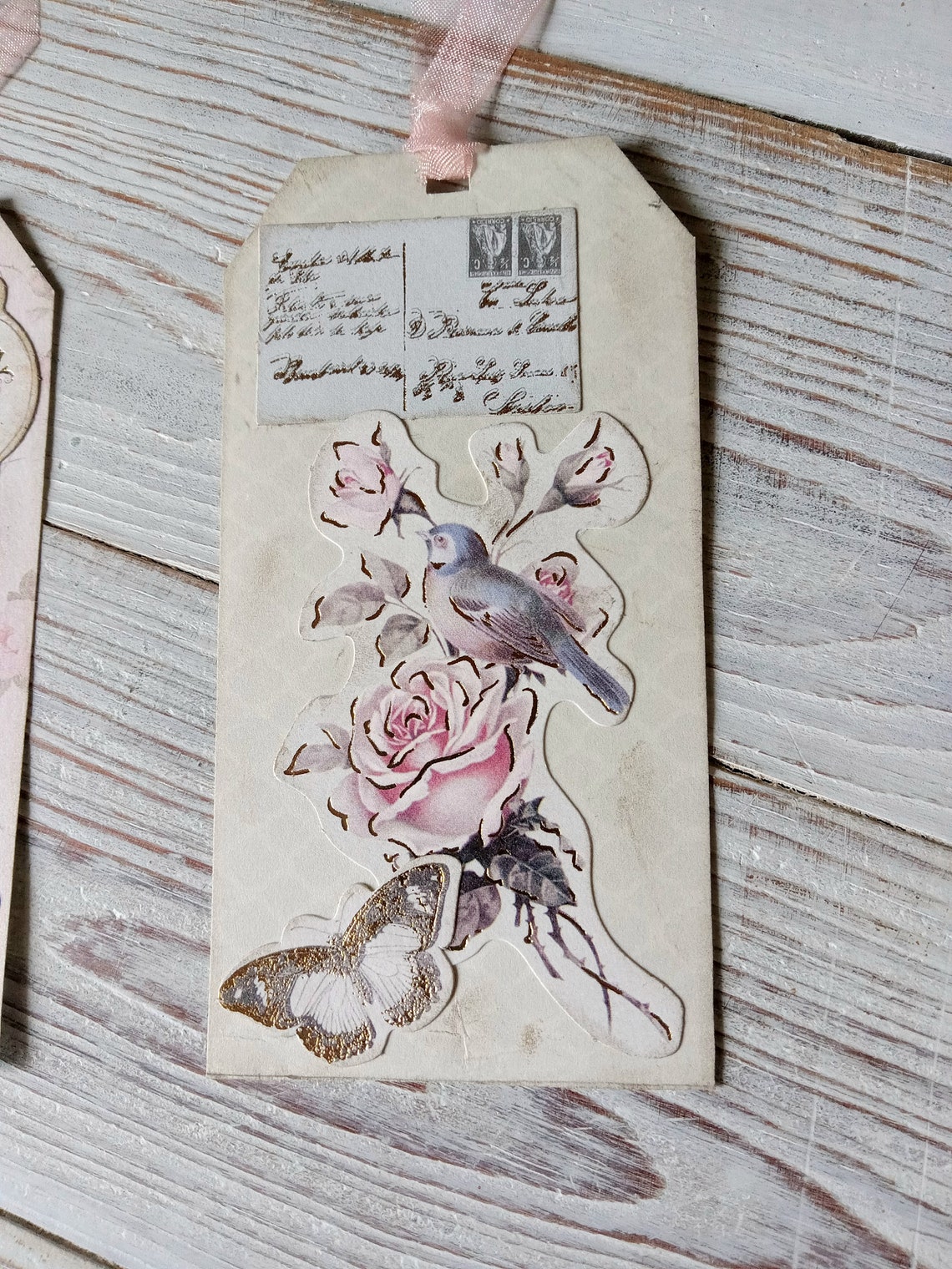 Handmade Shabby Chic French Journal Tags - Etsy