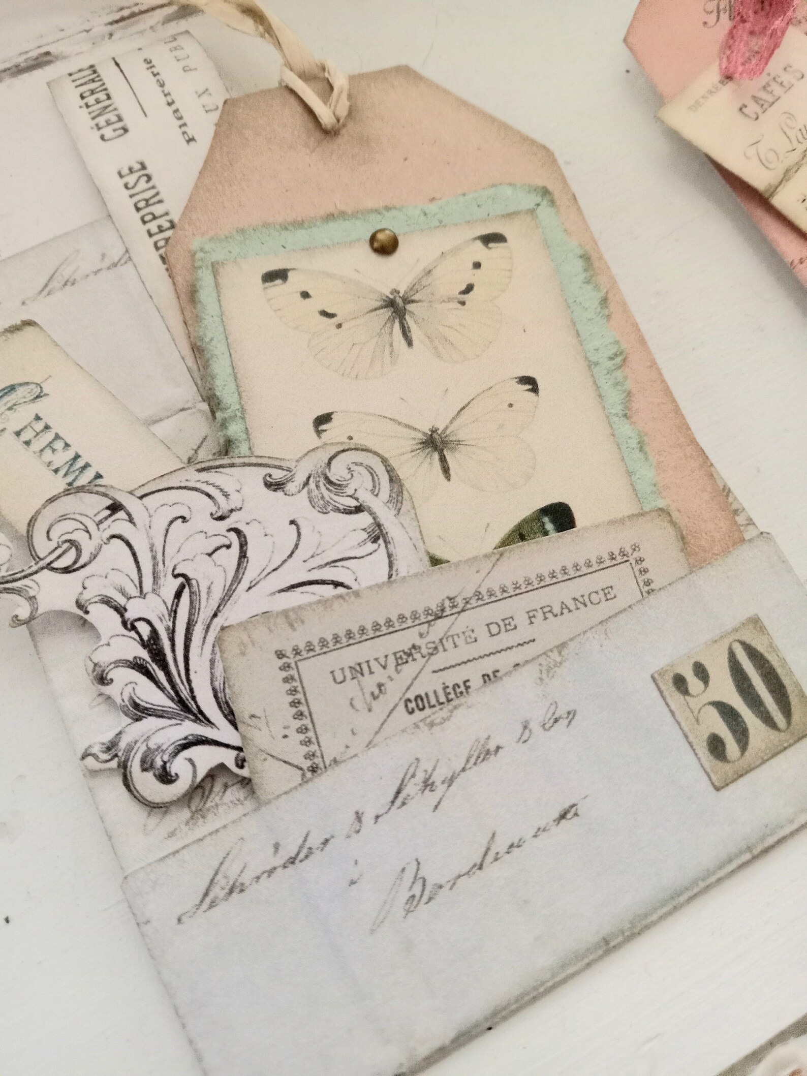 Handmade Journal Pocket Tags - Etsy